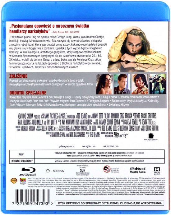 Blow [Blu-Ray] (Blu-ray), PenĂŠlope Cruz | Dvd's | bol.com