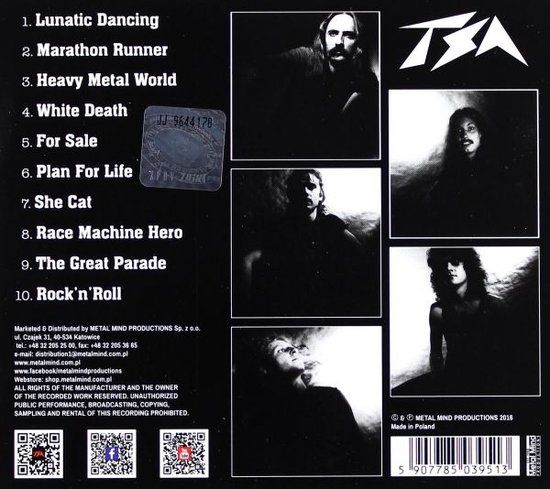 TSA: Heavy Metal World (Remastered) [CD], Tsa | CD (album) | Muziek | bol