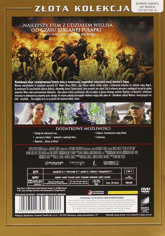 Tears of the Sun [DVD] (Dvd), Ida Onyango | Dvd's | bol