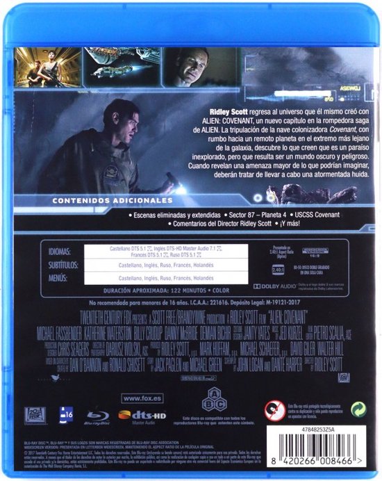 Alien: Covenant [Blu-Ray] (Blu-ray), Noomi Rapace | Dvd's | bol