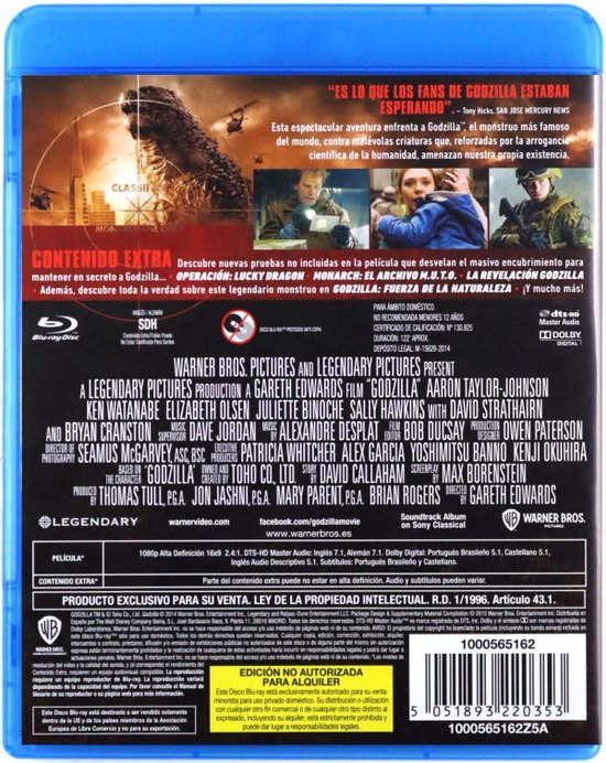 Nautilus (Godzilla, Spain Import, see de Blu-ray (Blu-ray), Aaron ...