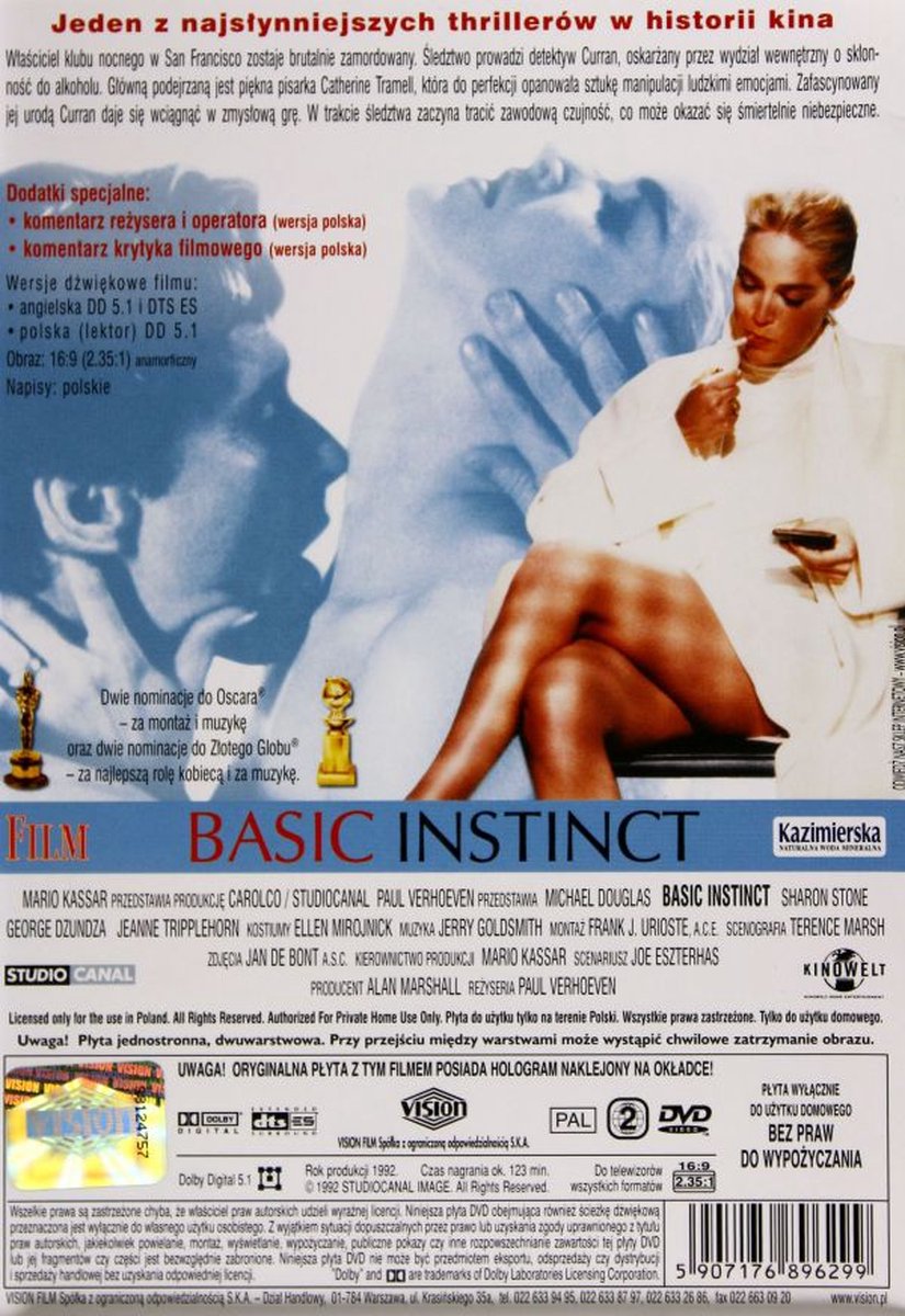 Basic Instinct [DVD] (Dvd), Sharon Stone | Dvd's | bol.com