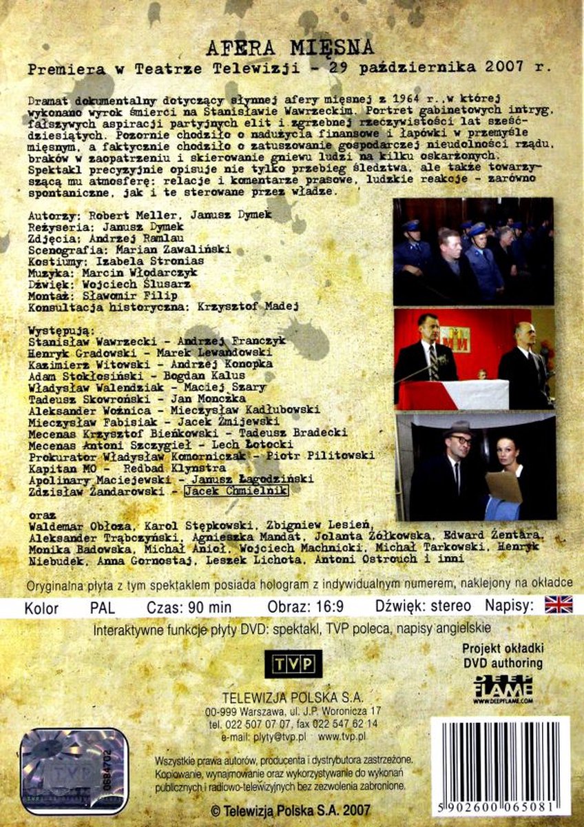Teatr TVP: Afera Mięsna [DVD] (Dvd), Andrzej Franczyk | Dvd's | bol