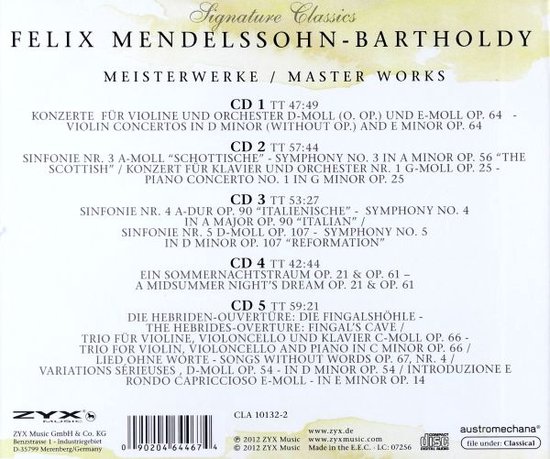 Signature Classics: Felix Mendelssohn-Bartholdy, various artists | CD (album) | Muziek | bol