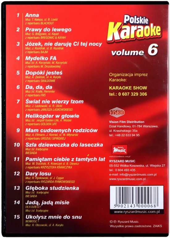 Polskie Karaoke vol. 6 [DVD], the Cranberries | Muziek | bol