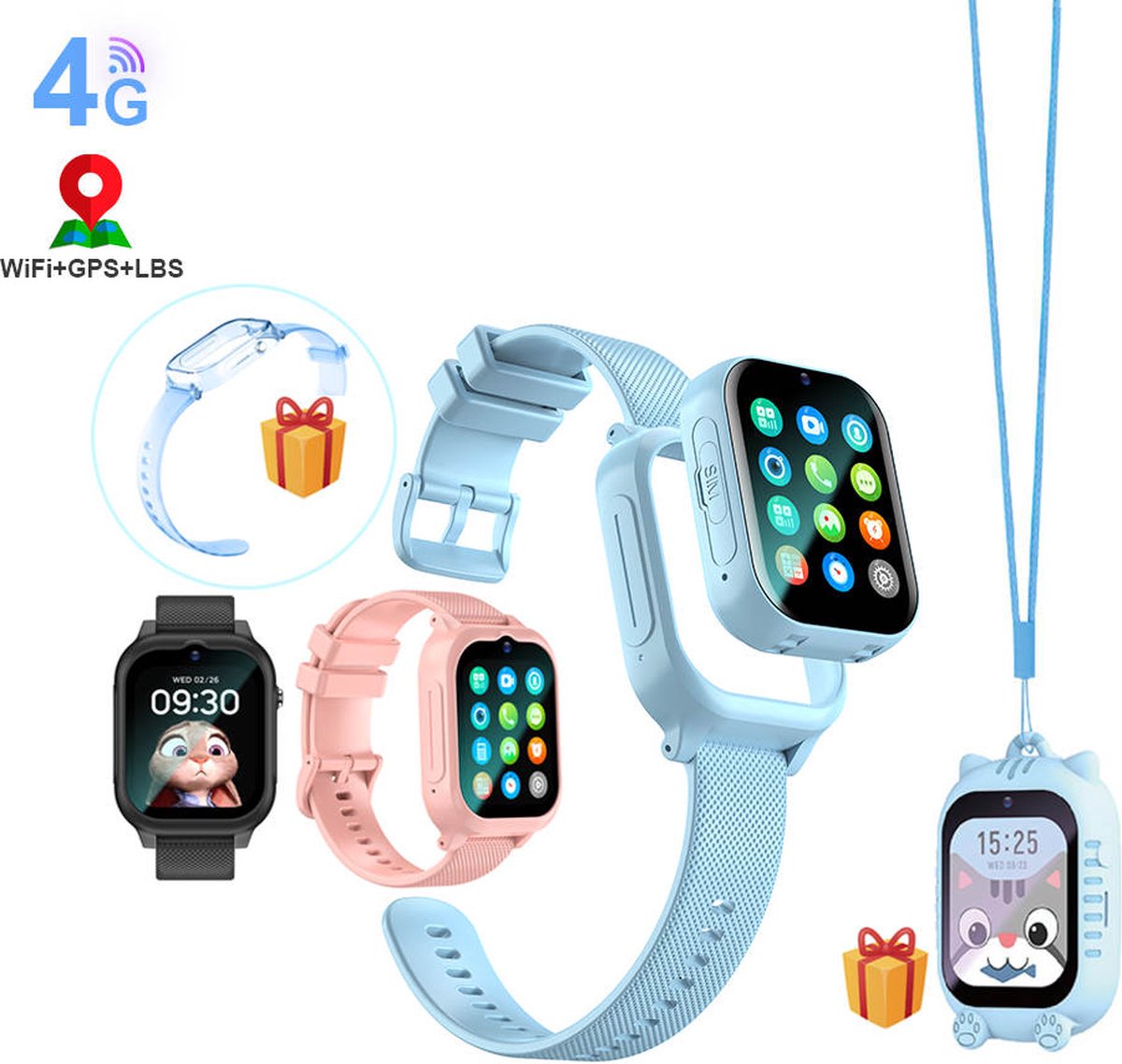 Viatel 2023 Kinderen Smart Watch 4G Waterdichte Camera 'S Sos Call ...