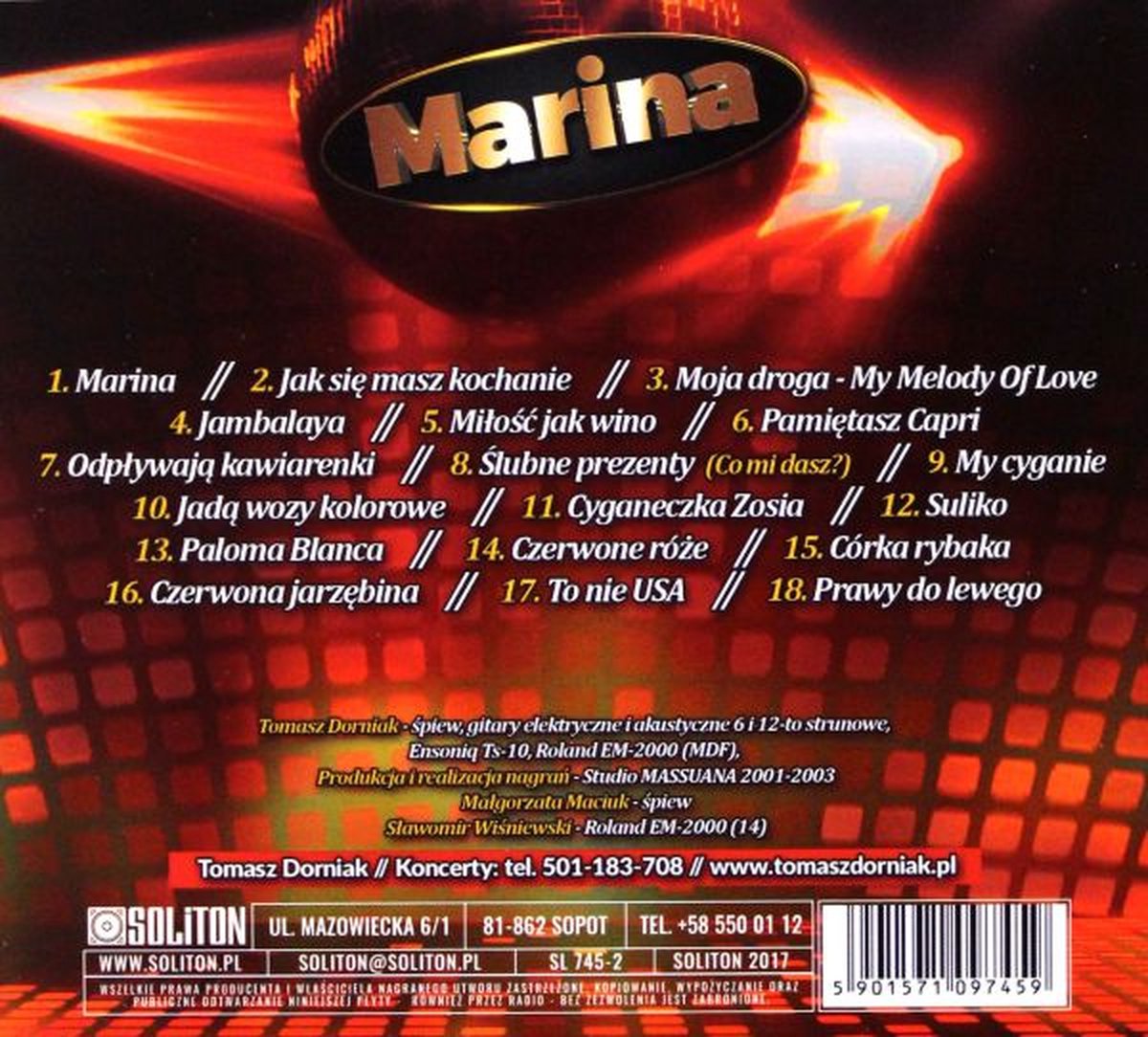 Tomasz Dorniak: Marina [CD], Tomasz Dorniak | Muziek | bol.com