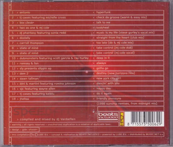 Speedfreax, volume 1 - The warm and soulful clubsound, Speedfreax ...