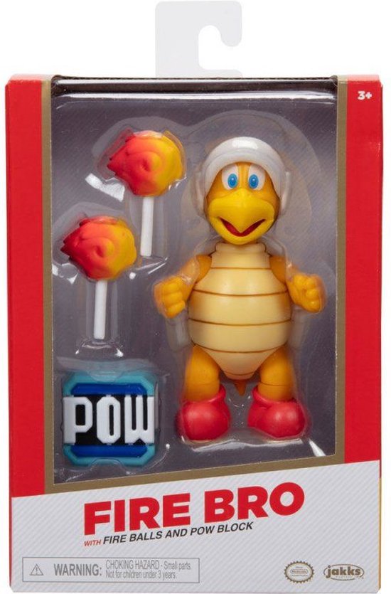 Super Mario Bros Fire Bro Gold figure 10cm | bol.com