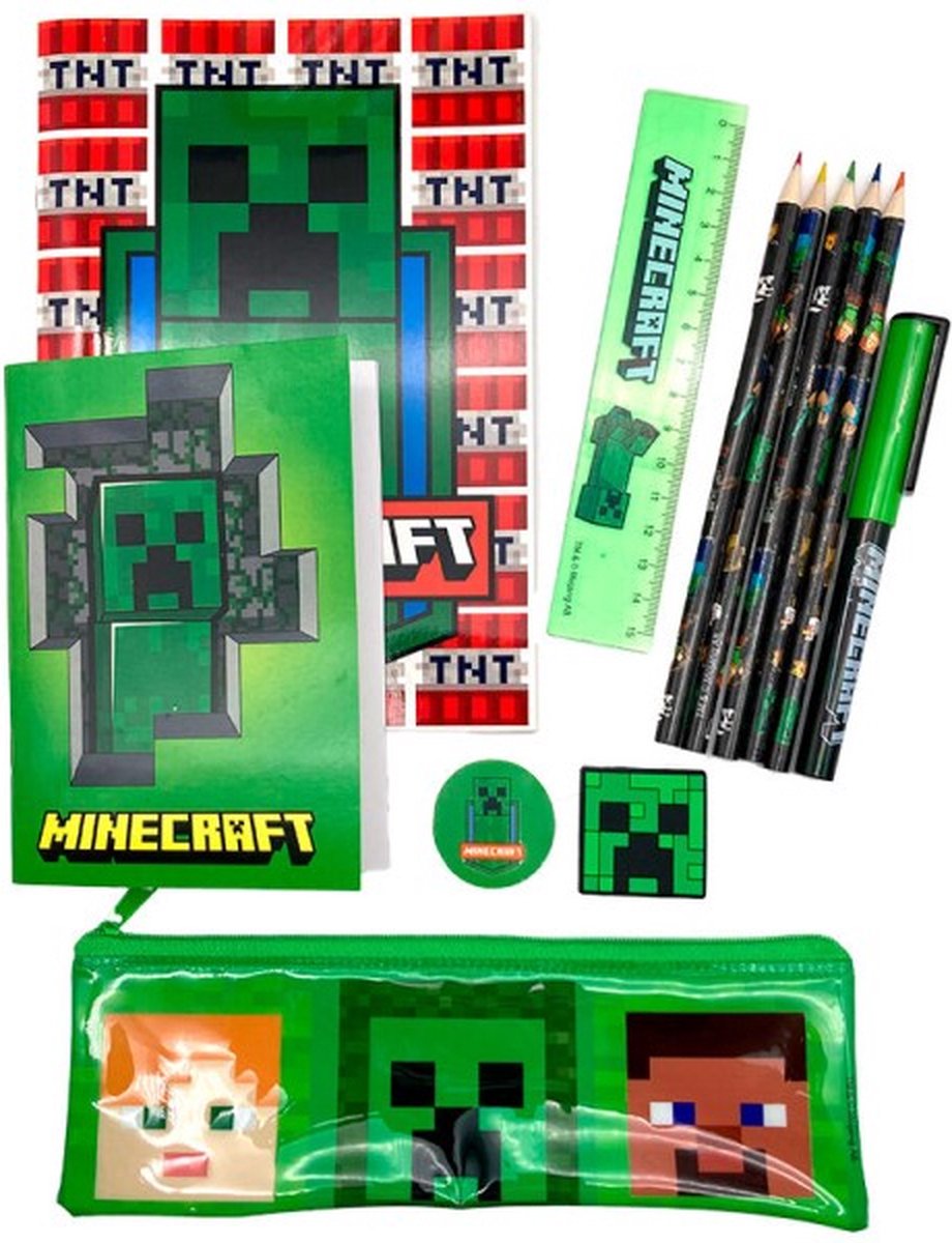 Minecraft Bumper Stationary Set - 12-delig | bol.com