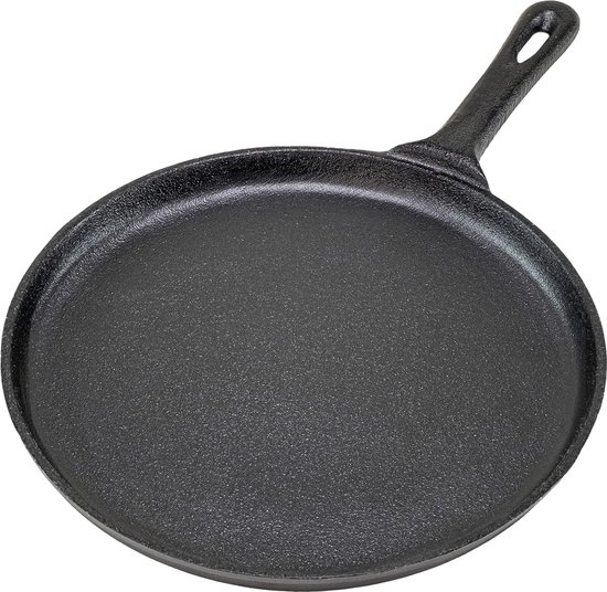 Budare gietijzeren pan - Ideaal voor arepas, barbecue, pizza - 26 cm | bol