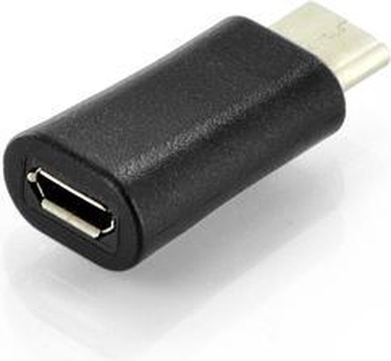 Ednet 84327 tussenstuk voor kabels USB Micro-B USB-C Zwart | bol