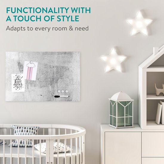 magneetbord - Magnetisch bord om op te schrijven - Memobord 60 x 40 cm ...