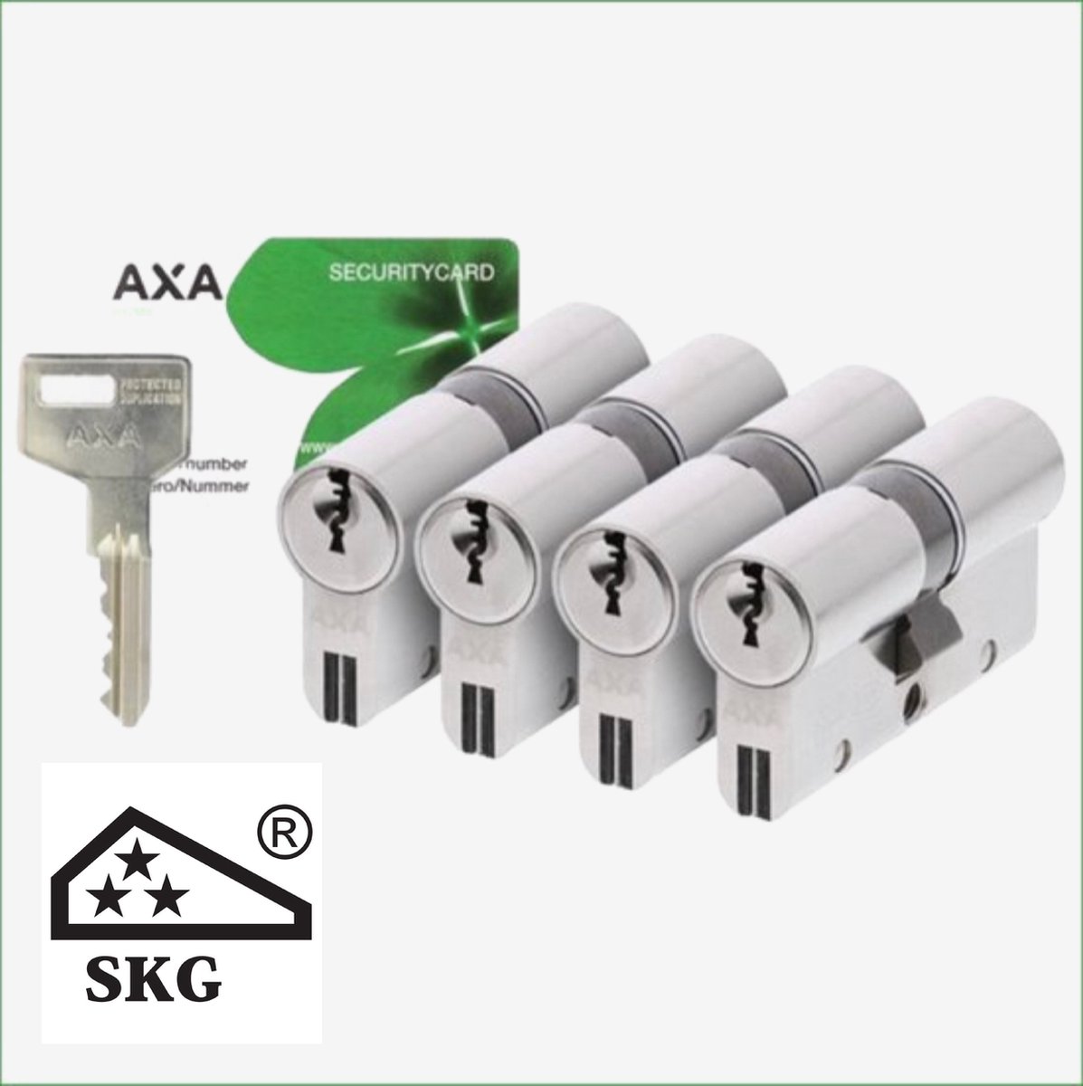 AXA Xtreme Secuity - SKG*** - 30/30 - per 4 Stuks - Gelijksluitende ...