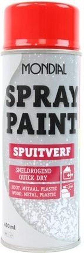 Mondial Spray Paint Hoogglans HG 400ml Ral 3020 | bol.com