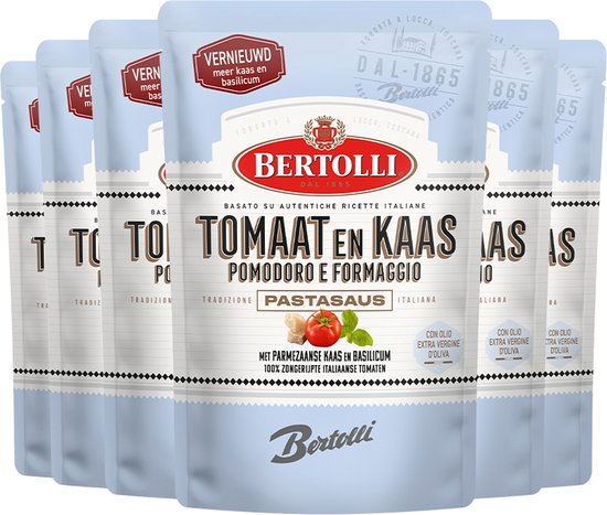 Bertolli TomaatKaas PomodoroFormaggio pastasaus NL x6 | bol