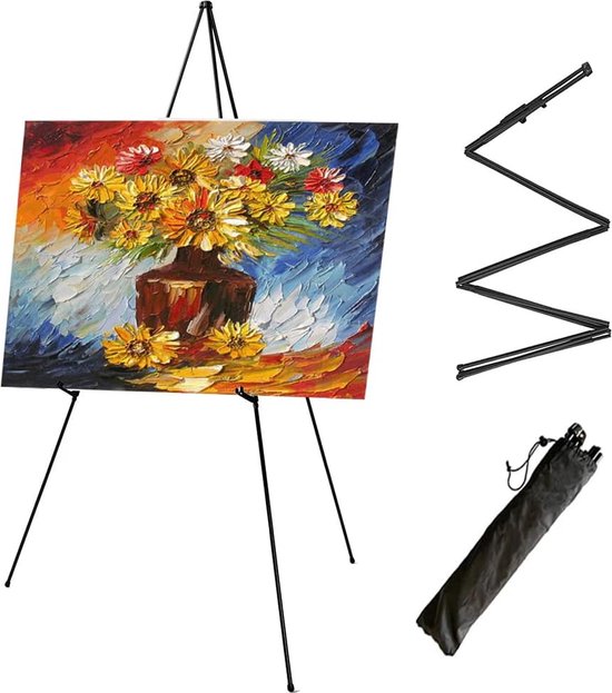 Chevalet, grand support pour toile, chevalet en aluminium, chevalet ...