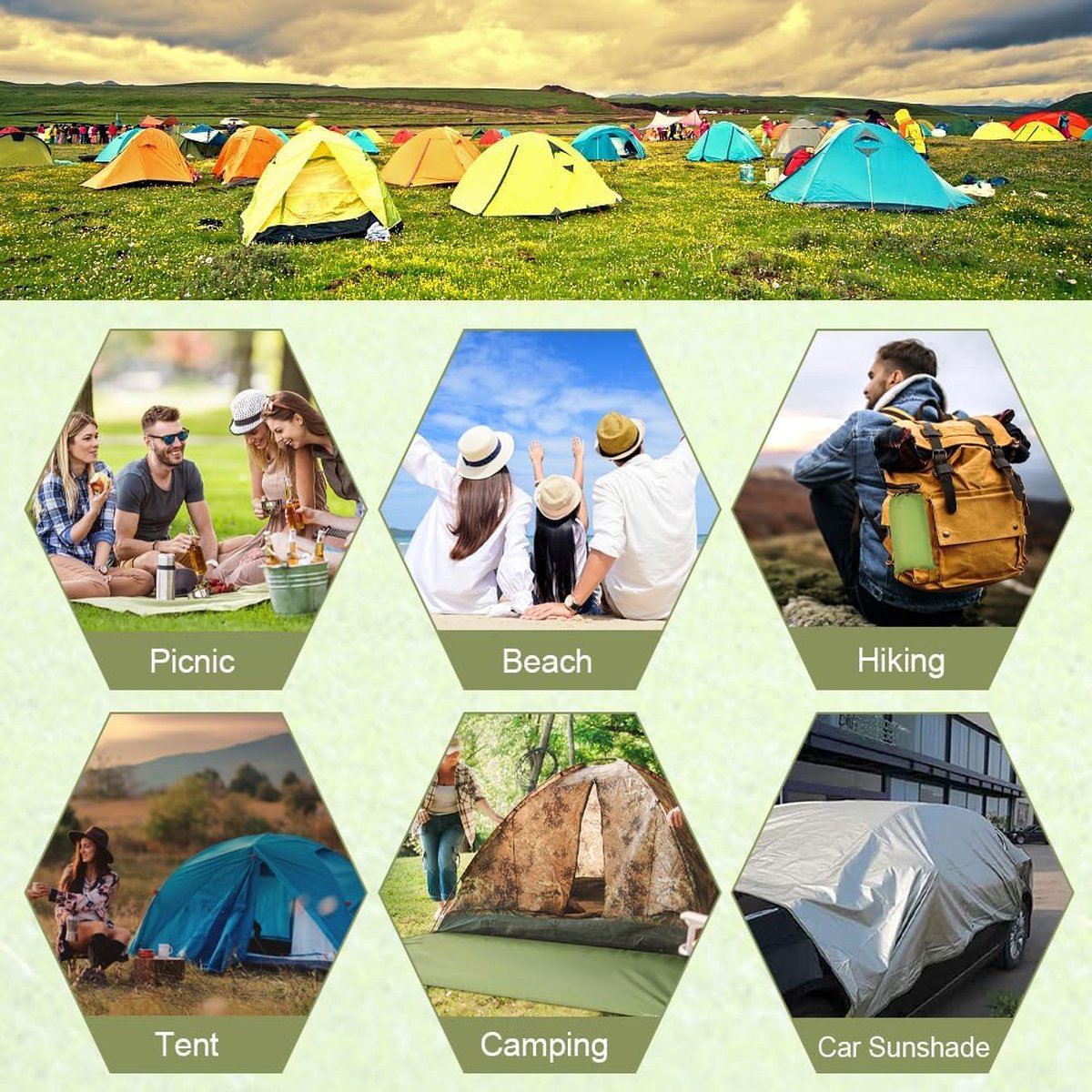 Tentzeil, waterdicht, tentzeil, ultra light, beschermend zeil, tent ...