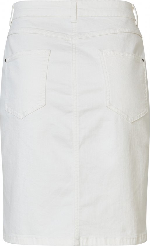 Miss Etam dames Rok 'Mandy' denim wit - Regulier | bol