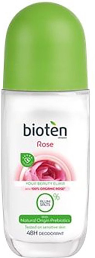 Bioten Bio en puur Rose Deodorant roll-on met roze - gebruik na scheren ...