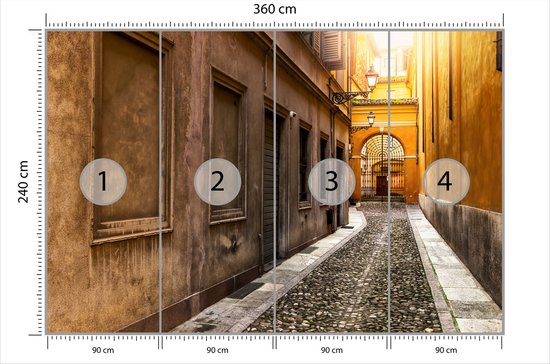 Fotobehang Overgang Steegje | bol