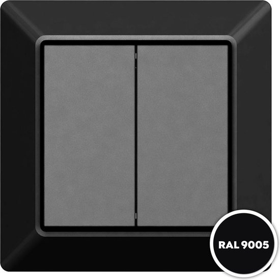 Wandschakelaar voor Philips Hue | draadloos | zwart | bol.com