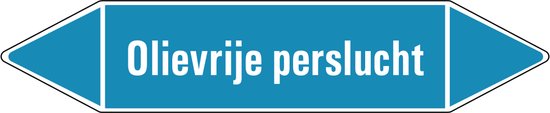 Olievrije perslucht leidingmarkering op vel 179 x 37 mm - 5 per vel ...