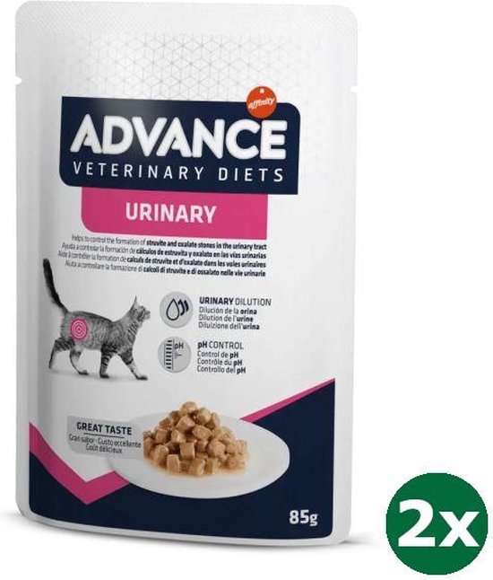 Advance veterinary diet cat urinary urinewegen kattenvoer 2x 12x85 gr | bol