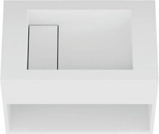 Wastafel Umbriel middle 50x31cm Solid Surface mat wit | bol.com