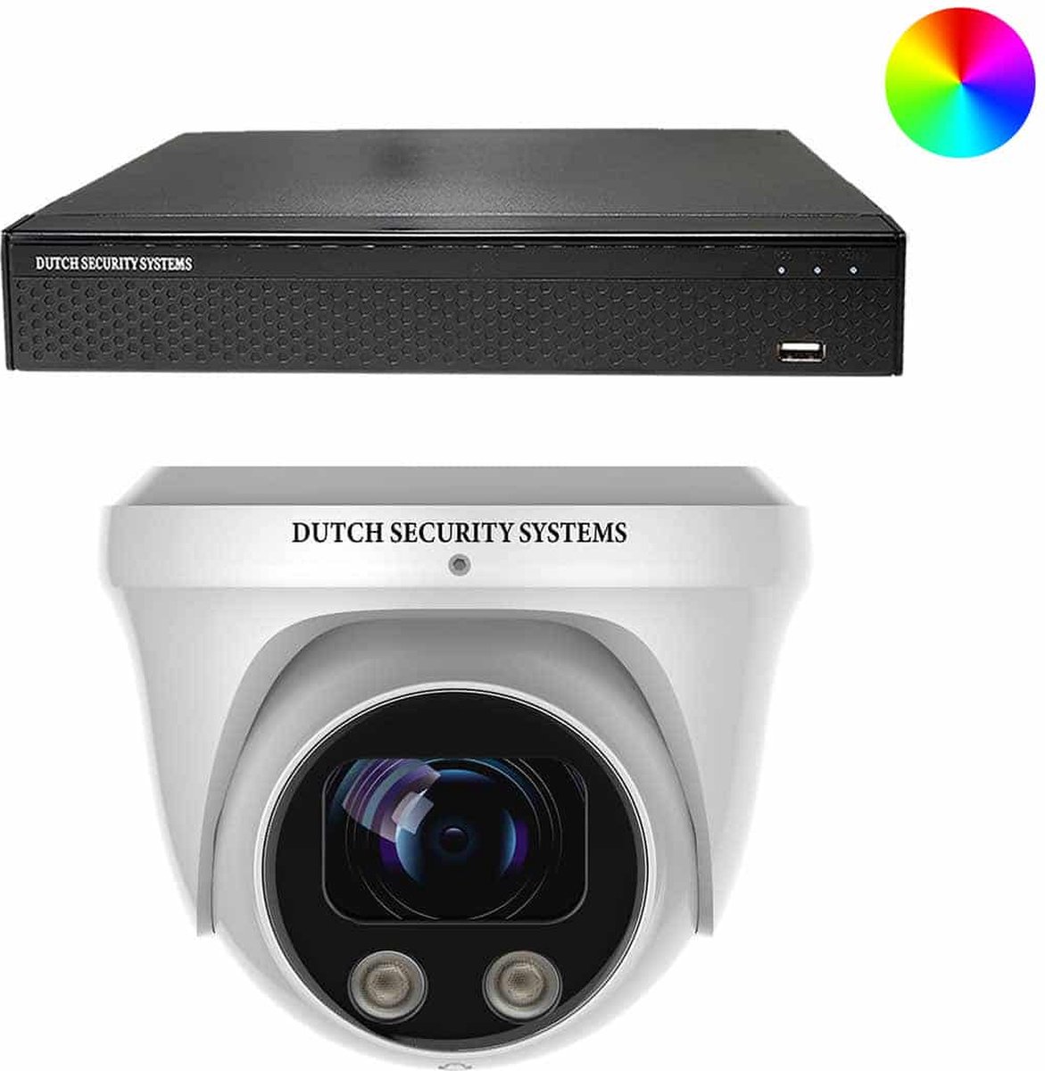 Beveiligingscamera Full Color 4K Ultra HD - Sony 8MP - Set 1x Dome ...