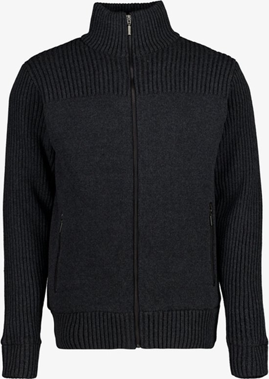 Unsigned heren vest gebreid zwart - Maat M | bol