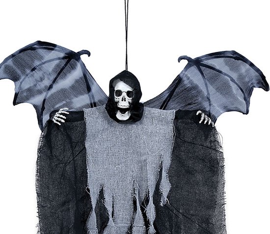 Fiestas Horror decoratie skelet/geraamte pop met vleugels - hangend ...