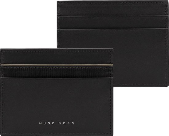 HUGO BOSS Kaarthouder Gear Card Holder Black Khaki Zwart | bol