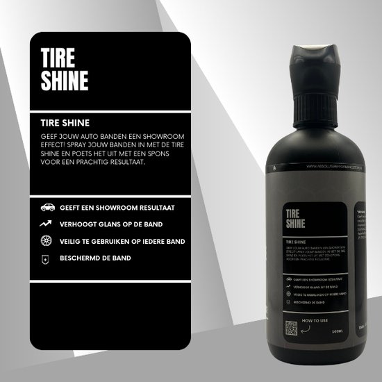 ABSOLUTE PERFORMANCE - Tire SHINE- 500ML - Banden Glans - Auto Poetsen ...