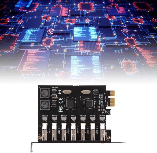 PCI Express Card USB 3.0 - PCIE naar USB - PCB Materiaal - VIA Spaander ...
