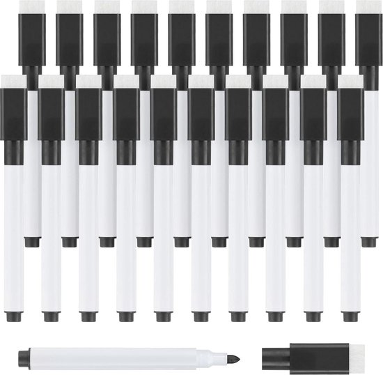 20pcs Erasable Magnetic Suction Whiteboard Pens - Washable Dry Erase ...