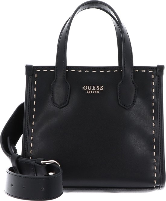GUESS Handtas Schoudertas Silvana 2 Compartment Mini Tote Black Zwart | bol