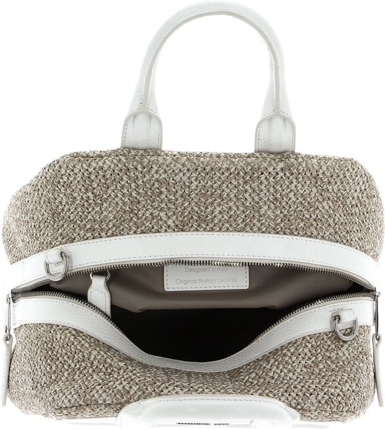 MANDARINA DUCK Handtas Schoudertas I-Con Summer Tote Optical White Wit ...