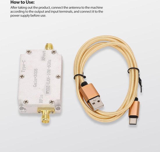 10M-6Ghz RF-Versterkermodule met Hoge Versterking en Lage Ruis voor Content . | bol