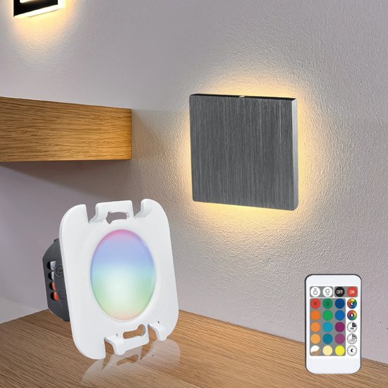 Trapverlichting Led - Inbouw Wandlamp - Wandlampen -RGB - 3W ...