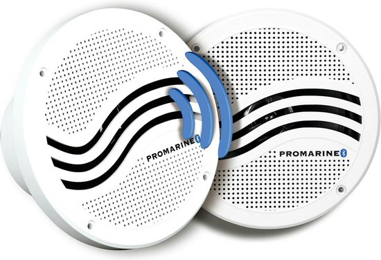 LTC Promarine BT65 witte Bluetooth Speakerset met ingebouwde Versterker 1xMaster... | bol