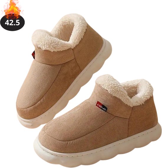 Nivard Warme Pantoffels - Sloffen - Slippers - Dames - Heren - Pluche ...