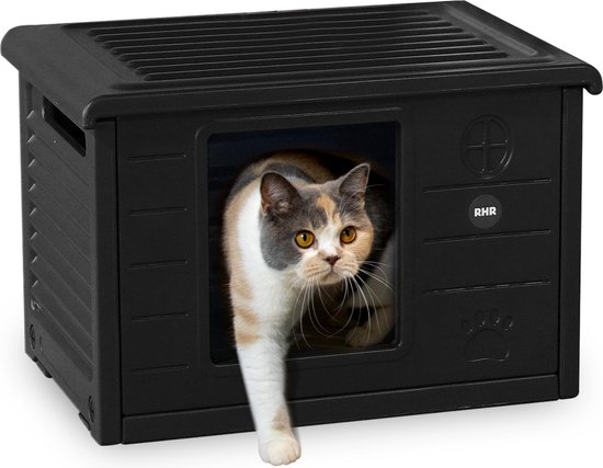 RHRQuality Kattenhuis Outdoor Indoor Villa de Luxe Huis voor Katten ...