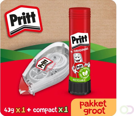 Pritt Voordeelbundel Klein | Universele Prittstick & Roller | 43Gr ...
