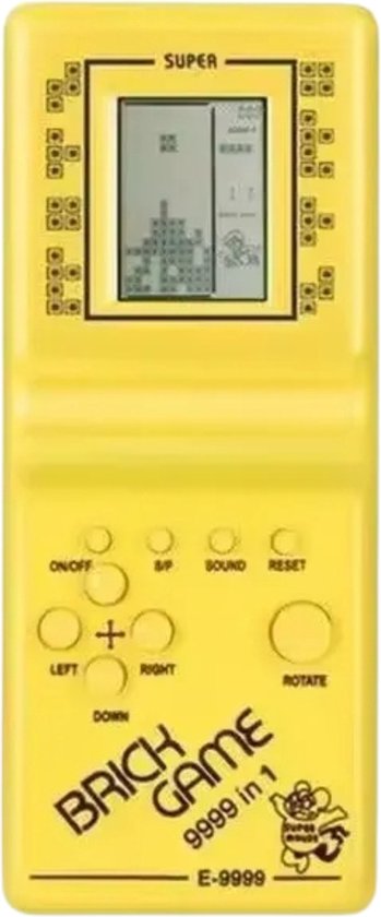 JustValue Handheld Spelcomputer Geel - Retro Spelcomputer ...