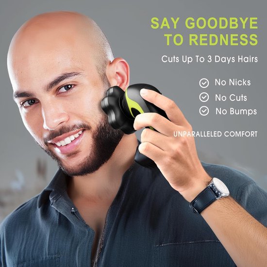 Lexium Skull Shaver - Scheerapparaat Mannen – Trimmer - Tondeuse - Hoofd Kaal Scheren | bol