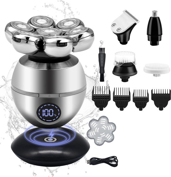 Lexium Skull Shaver - Scheerapparaat Mannen – Trimmer - Tondeuse - Hoofd Kaal Scheren | bol