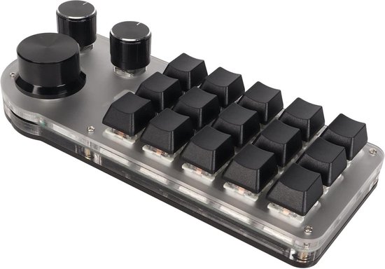Programmeerbaar Mechanisch Toetsenbord - Draagbaar USB Mini 15 Key DIY ...