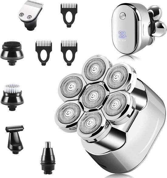Lexium Skull Shaver - Scheerapparaat Mannen – Trimmer - Tondeuse - Hoofd Kaal Scheren | bol