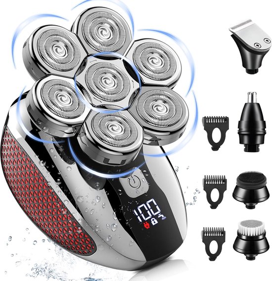 Lexium Skull Shaver - Scheerapparaat Mannen – Trimmer - Tondeuse - Hoofd Kaal Scheren | bol